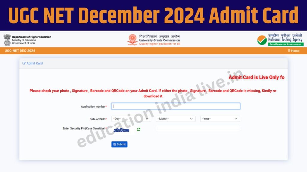 ugc net admit card december 2024 admit card – Education India Live ugc net admit card december 2024 admit card – Education India Live