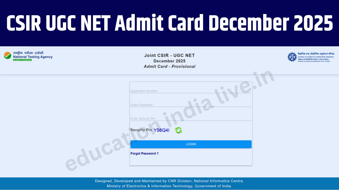 Admit Card – Education India Live